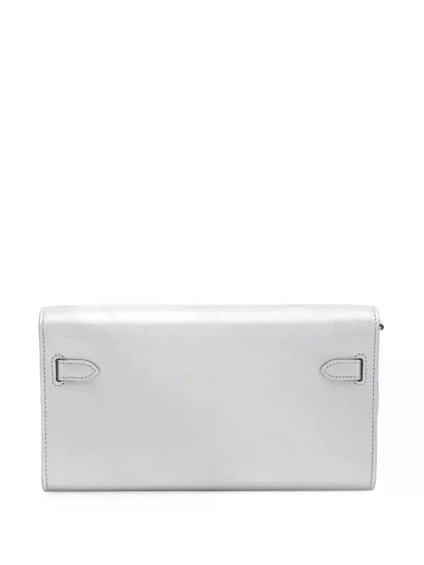 Hermès Kelly To Go Wallet Crossbody Bag - Silver