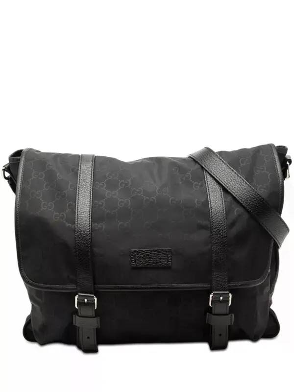 Gucci 2000-2015 Gg Nylon Messenger Bag Crossbody Bag