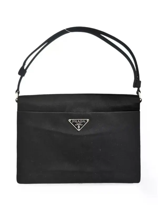 Prada 1990-2000s Logo-plaque Mini Bag - Black