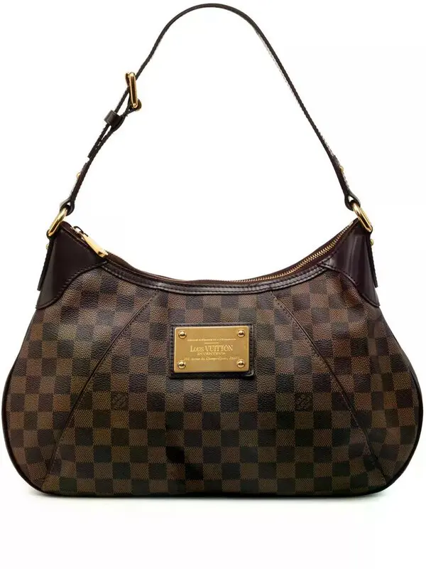 LOUIS VUITTON 2011 Damier Ebene Thames Gm Shoulder Bag - Brown