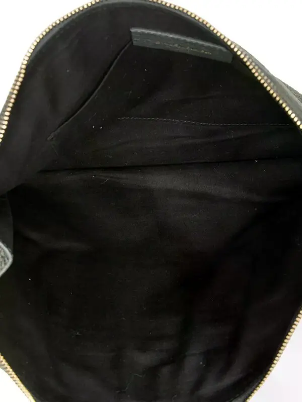 Balenciaga Motocross Giant 12 Zip Around Clutch - Black