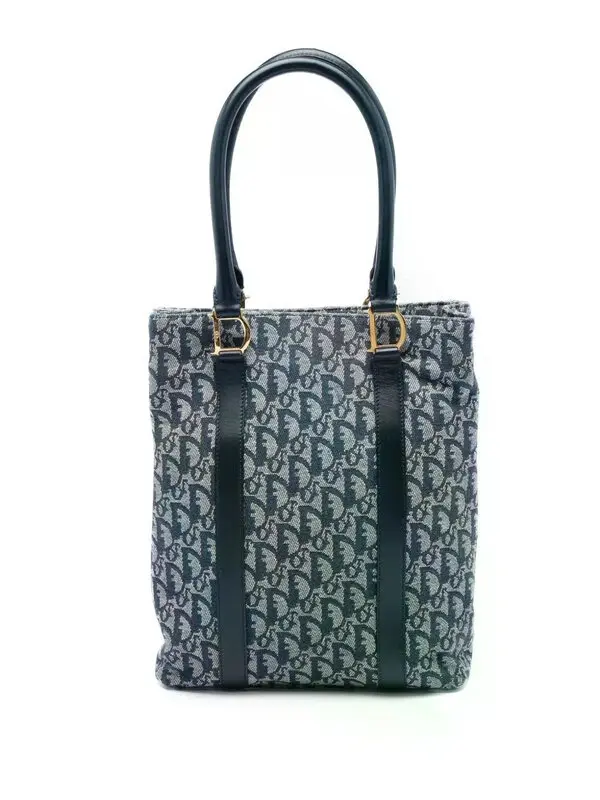 Dior 2003 Diorissimo Trotter Canvas Tote Bag - Blue