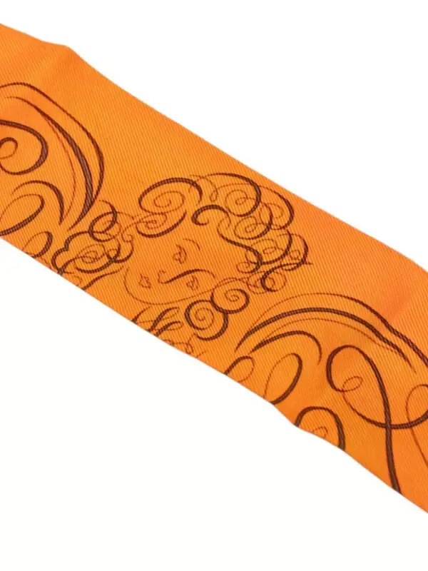 Hermès 1998-2002 Exercices Pour Former La Main Silk Twilly Scarf Scarves