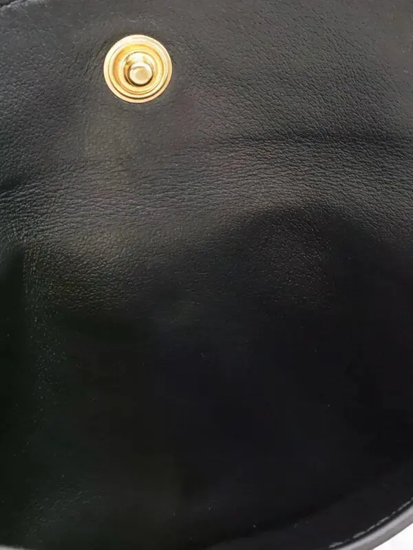 Burberry Grained Calfskin Tb Jessie Card Case On Chain Crossbody Bag - Black