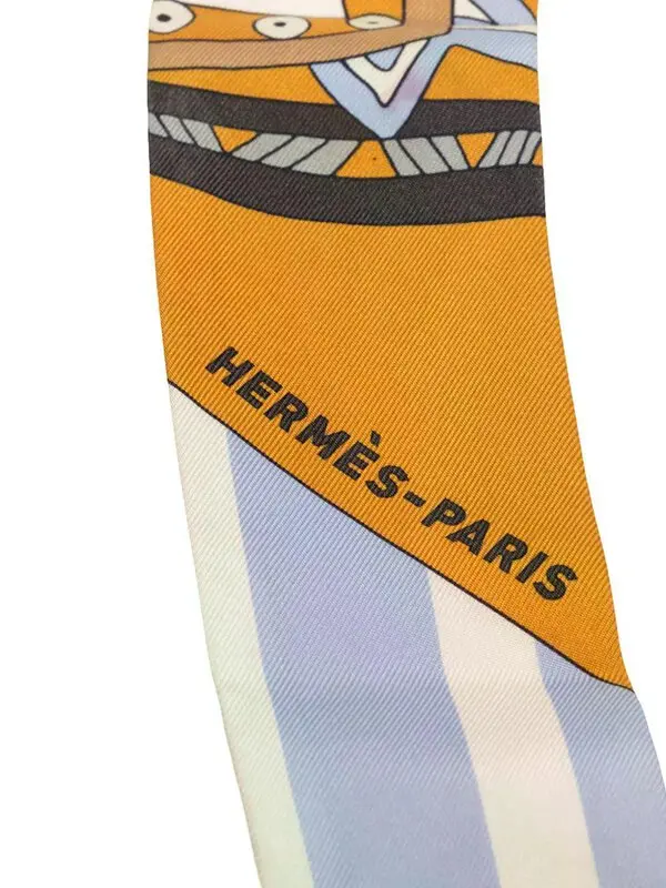 Hermès 2019-2020 Le Jardin De La Maharani Silk Twilly Scarf Scarves