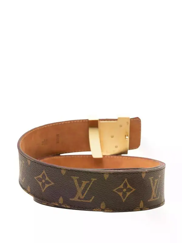 LOUIS VUITTON 2009 Monogram Initiales Reversible Belt