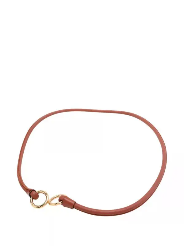 FERRAGAMO Leather And Canvas Bucket Bag Satchel