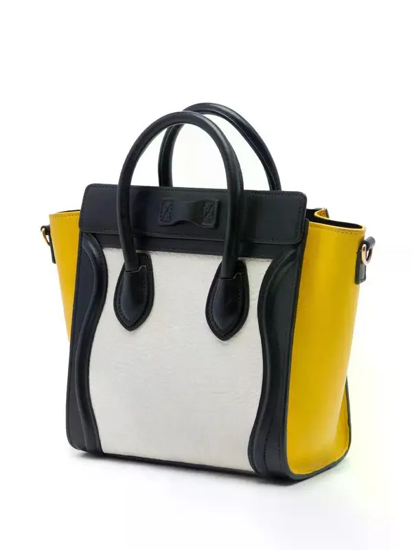 Celine Nano Luggage Tote Satchel - White