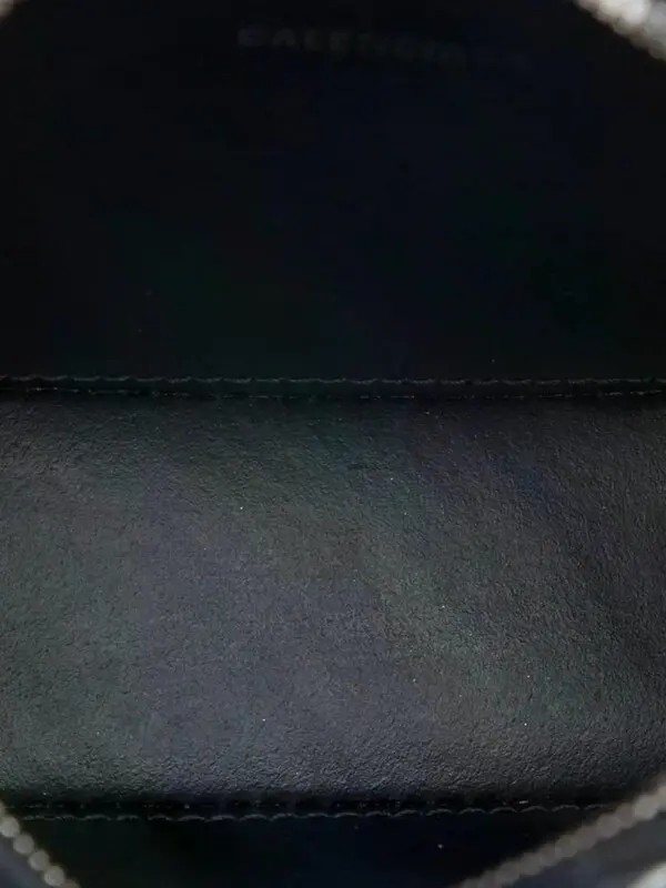 Balenciaga Leather Logo Print Camera Bag Xs