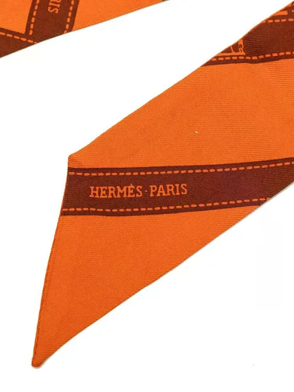Hermès 2000-2026 Bolduc Twilly Silk Scarf Scarves