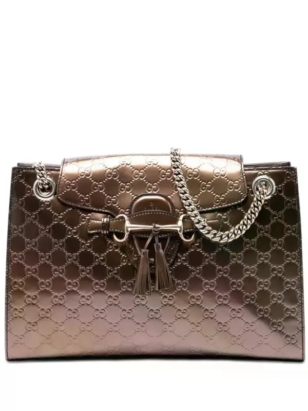 Gucci 2016-2026 Large Guccissima Emily Shoulder Bag