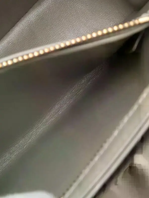 Celine Shiny Calfskin Triomphe Crossbody Bag - Grey