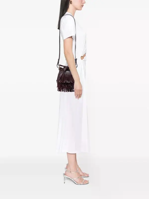 Saint Laurent Emmanuelle Fringe Bucket Bag