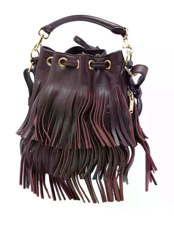 Saint Laurent Emmanuelle Fringe Bucket Bag