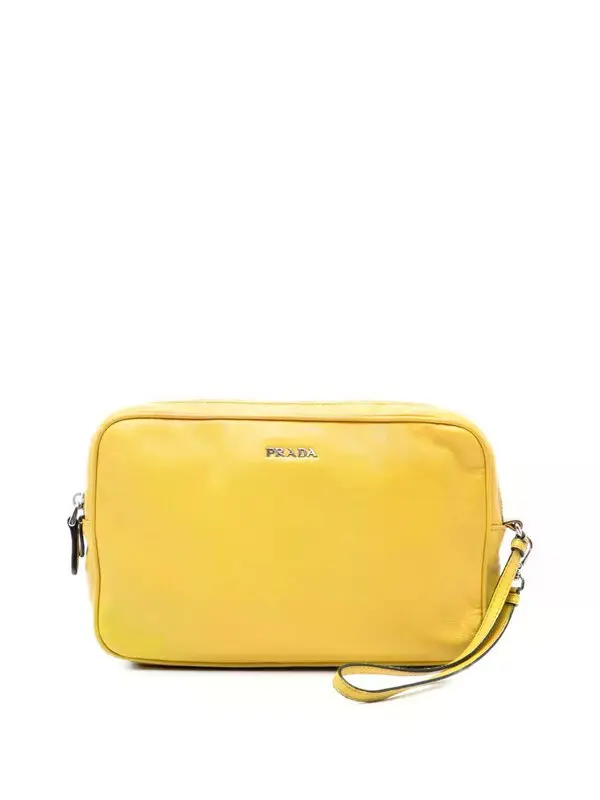 Prada 2013-2026 Leather Wristlet Clutch Bag
