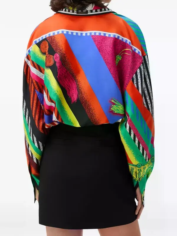 Versace Printed Silk Twill Shirt