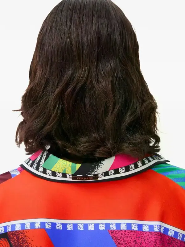 Versace Printed Silk Twill Shirt