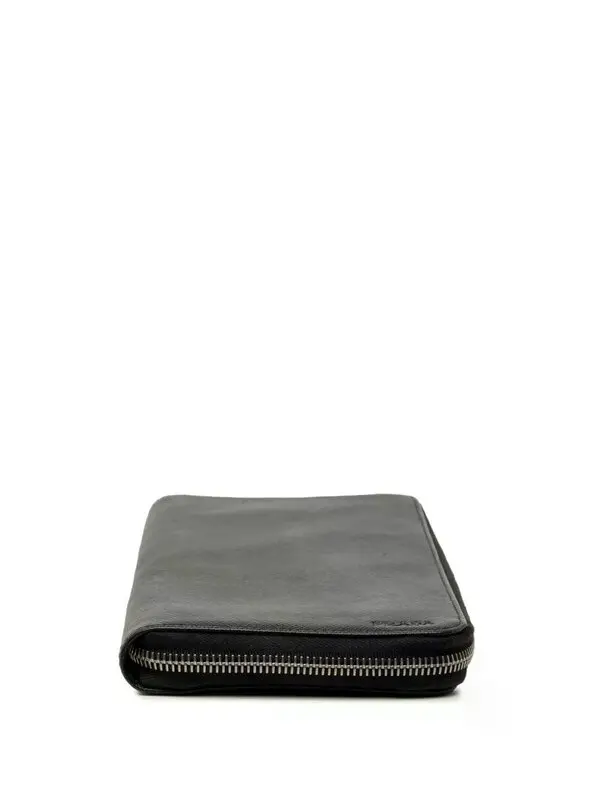 Prada 2010-2026 Saffiano Zip Around Wallet Long Wallets