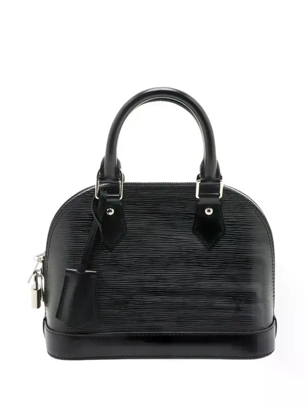 LOUIS VUITTON Epi Alma Bb Satchel - Black