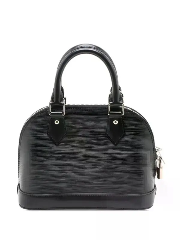 LOUIS VUITTON Epi Alma Bb Satchel - Black