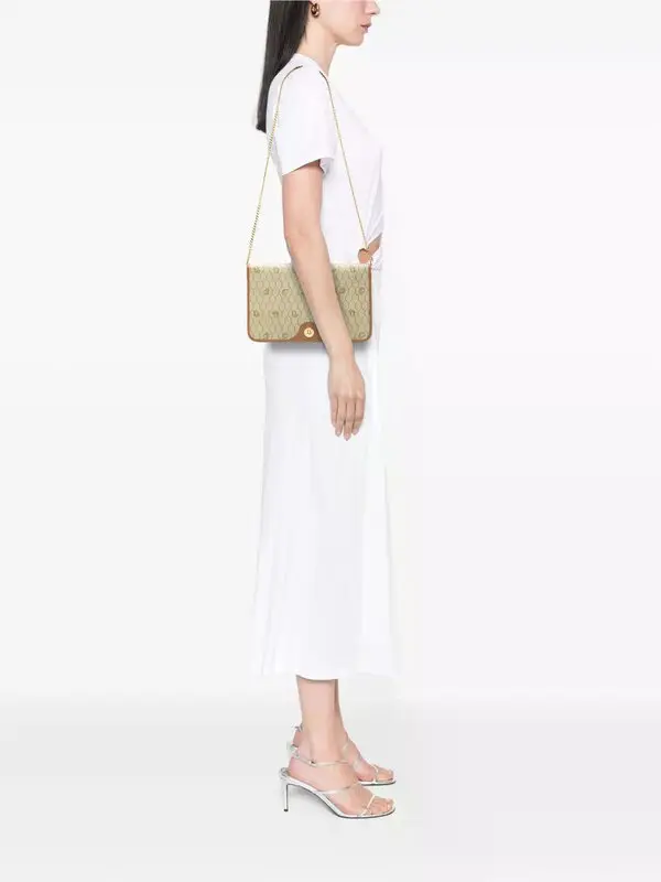 Dior 20th Century Honeycomb Coated Canvas Chain Crossbody Bag - Neutrals