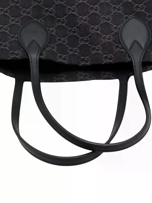 Gucci Large Gg Denim Ophidia Tote Bag