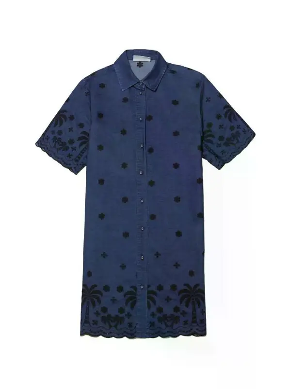 MC2 SAINT BARTH Palm-tree Shirt Dress