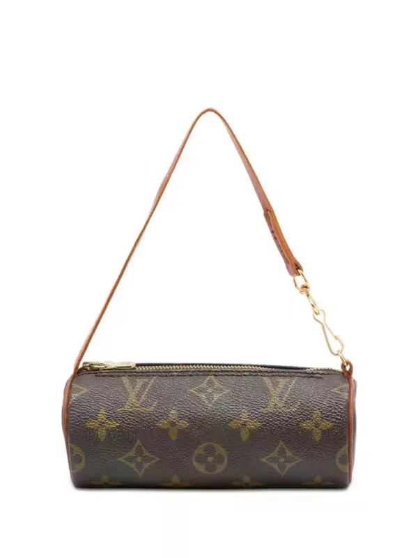 LOUIS VUITTON 1990-2010 Monogram Papillon Pochette Handbag - Brown