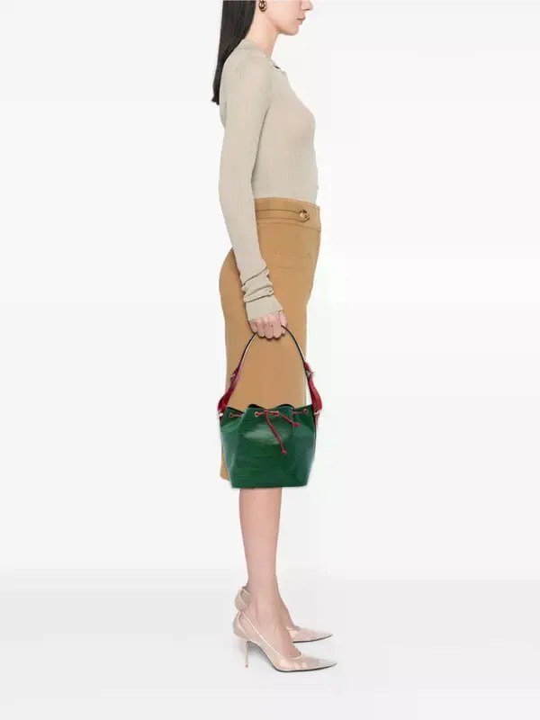LOUIS VUITTON 1990-2010 Epi Petit Bicolor Noe Bucket Bag