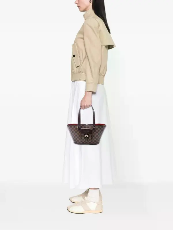 LOUIS VUITTON 2004 Damier Ebene Manosque Pm Shoulder Bag