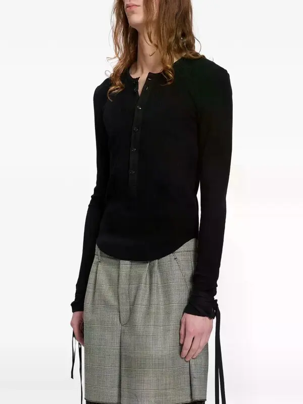 ANN DEMEULEMEESTER Pointelle-knit T-shirt