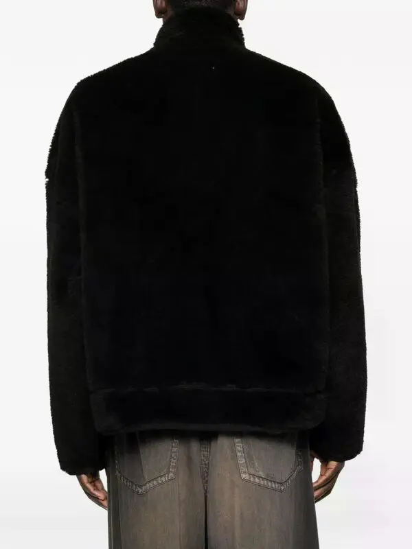 Mihara Yasuhiro Fleece Zip-up Jacket - Black
