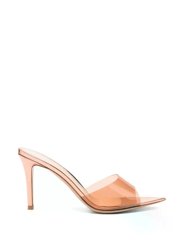 GIANVITO ROSSI Elle Open-toe Metallic Stiletto Sandals - Pink