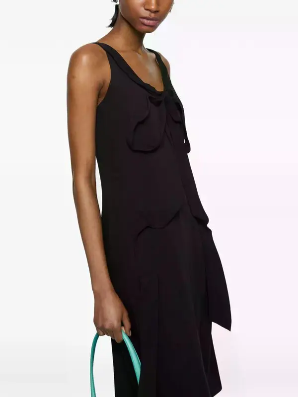 Acne Studios Bow-detail Silk Midi Dress