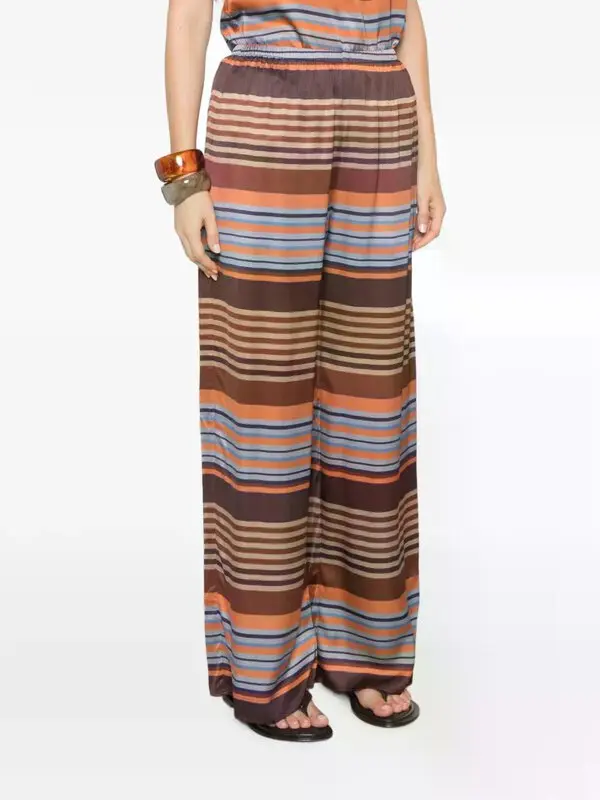 Faithfull The Brand Jensen Striped Wide Leg Trousers