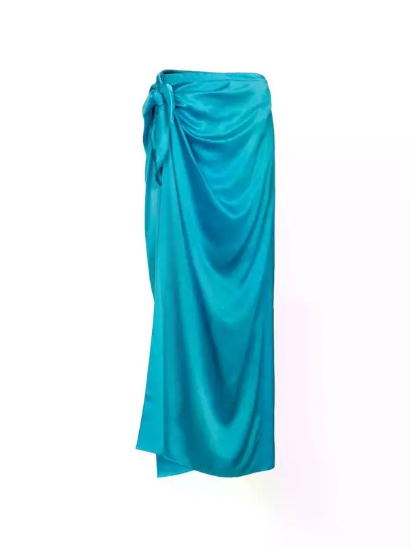 Balenciaga Easywrap Midi Skirt - Blue