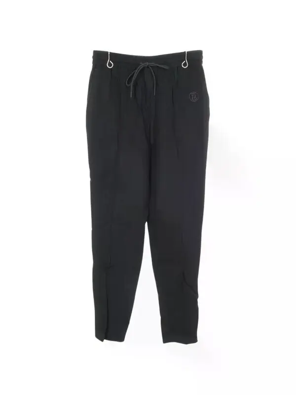 Burberry Logo Embroidered Trousers