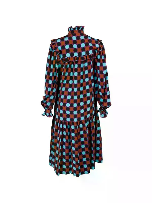Valentino Garavani Polka-dot Ruffled Dress