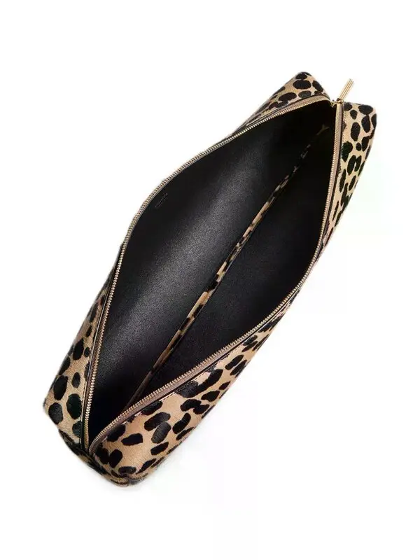 Khaite Kye Pencil Case In Heyna-print Haircalf