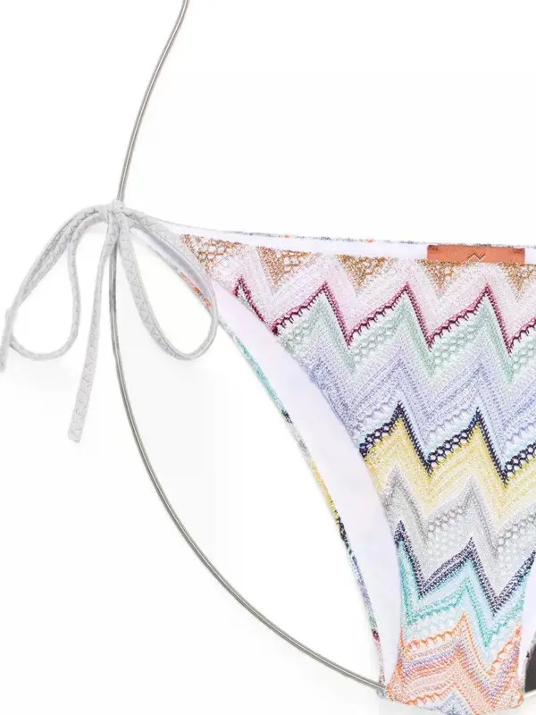 Missoni Zigzag-knit Triangle Bikini