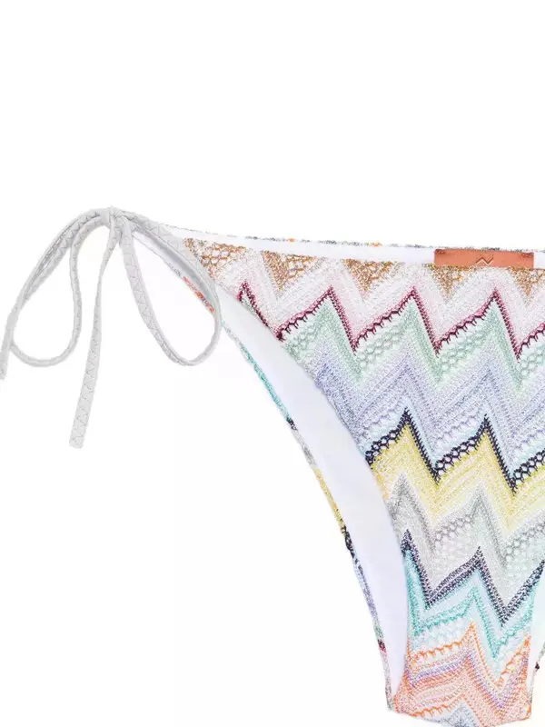 Missoni Zigzag Knit Triangle Bikini - Purple