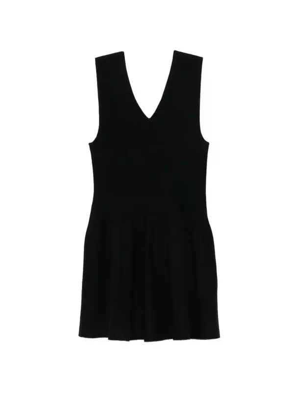 LISA YANG V-neck Mini Dress - Black