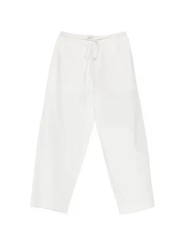 ST. AGNI Drawstring Fastening Cropped Pants - White