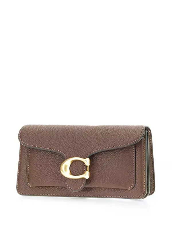 COACH Logo-plaque Pebbled-leather Shoulder Bag