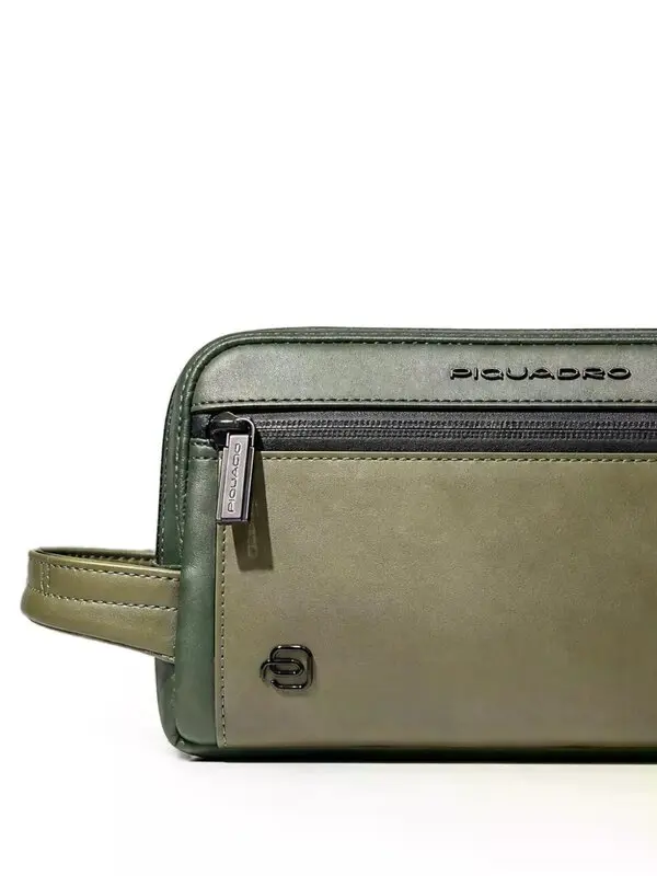 PIQUADRO Logo-plaque Zip-fastening Wash Bag