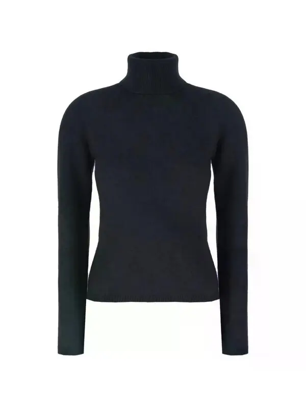 VANISE Roll-neck Cashmere Sweater - Black
