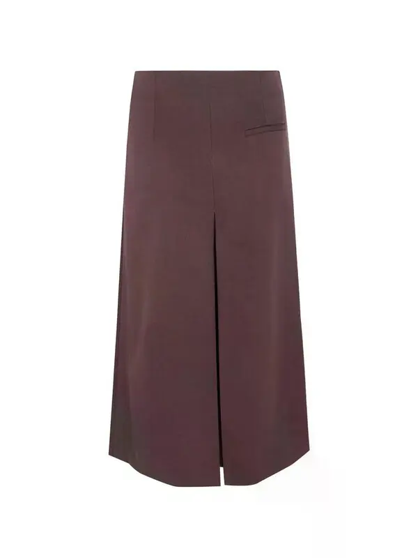 DRHOPE Asymmetric Pleated Midi Skirt