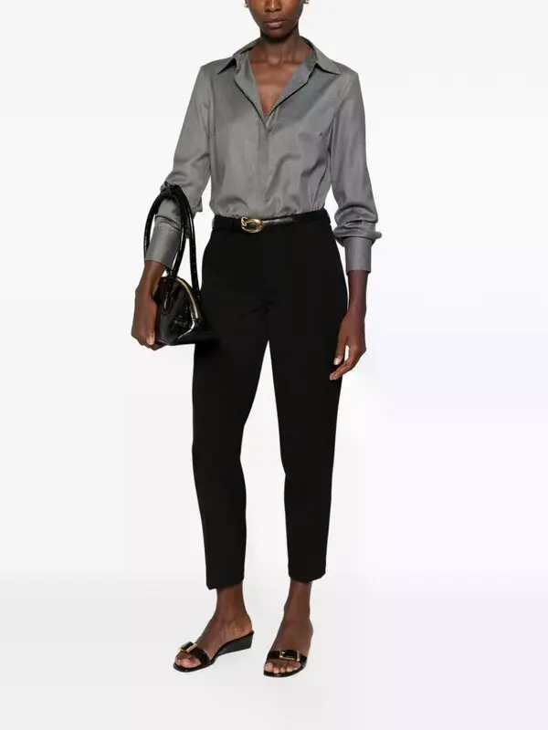 Peserico Belt-loops Tailored Trousers - Black