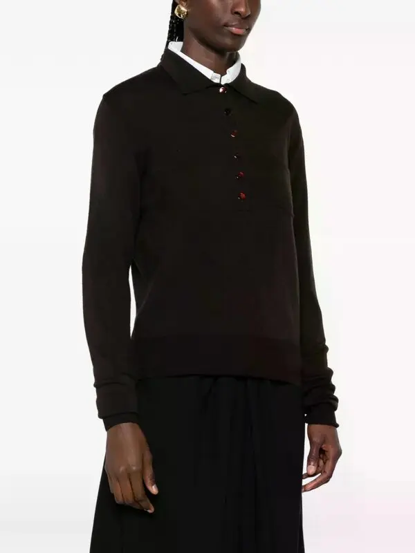 19.61 MILANO Button-down Polo Sweater