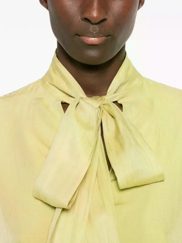 19.61 MILANO Pussy-bow Long Sleeve Blouse